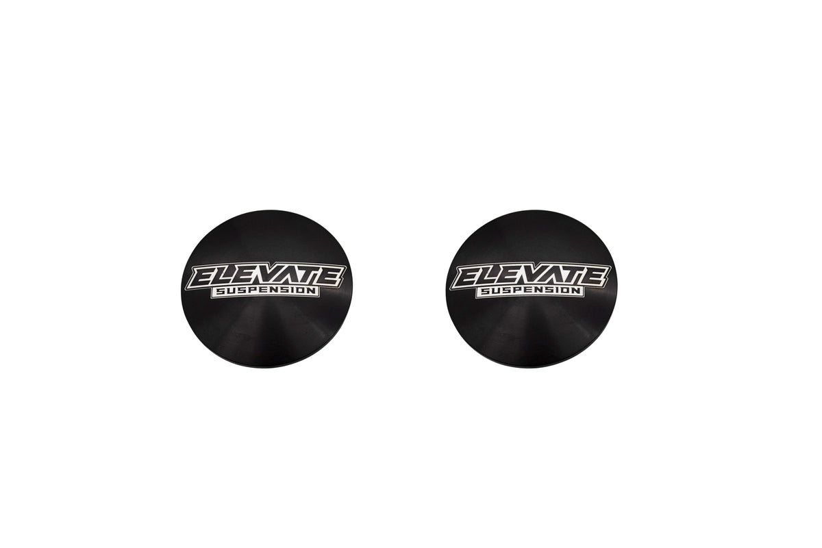 Elevate Black Billet Cap for Chromoly Uniball UCA, Pair
